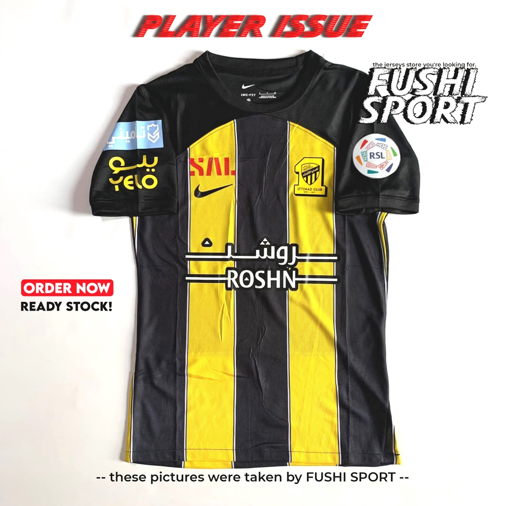 Jual Player Issue Jersey Baju Bola Al Ittihad Home 2023 2024 New