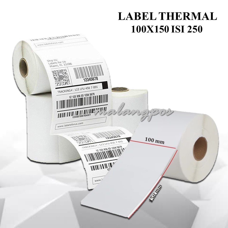 Jual Label Thermal 100x150 Kertas Sticker Printer Barcode Xprinter Isi 250 Pcs A6 4601 420 640 ...