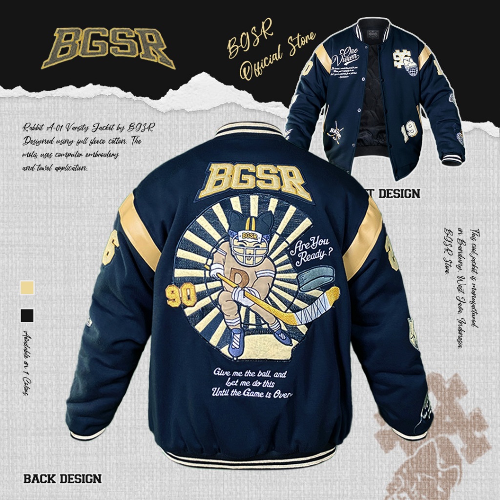 Jual Jaket Baseball Varsity Jacket Pria Touring Sunmori Windbreaker ...