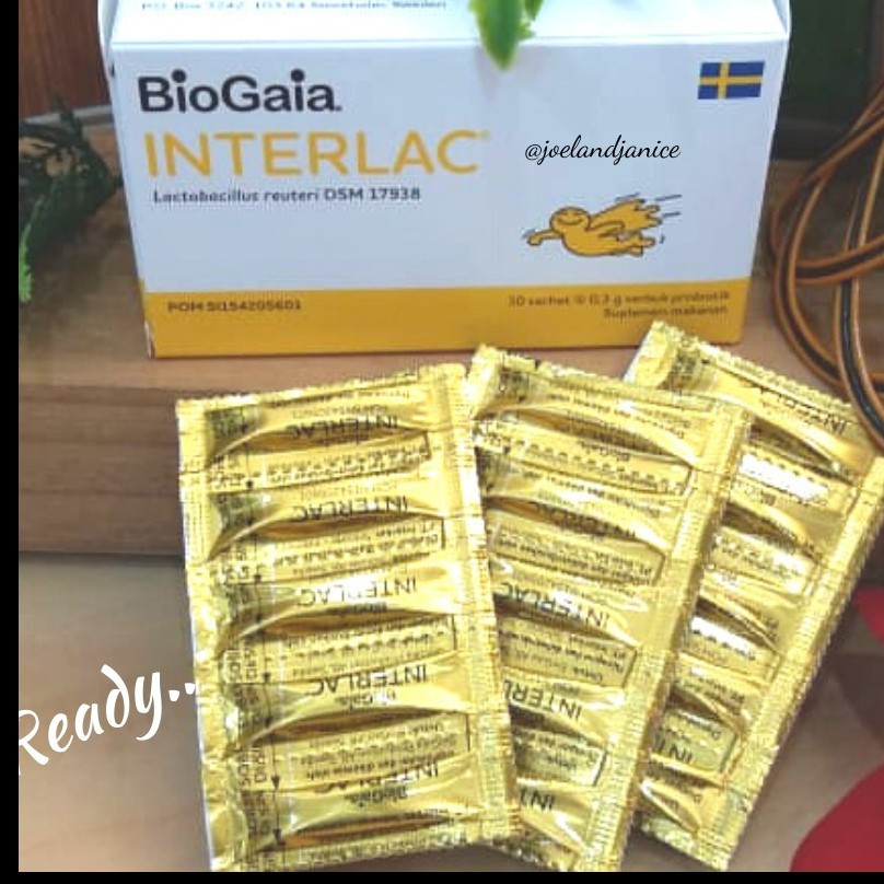 Jual INTERLAC BioGaia Serbuk Probiotik 30 sachet | Shopee Indonesia