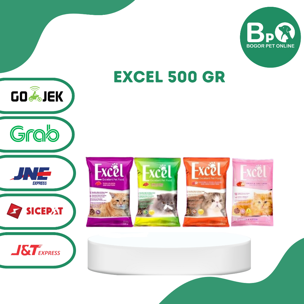 Jual excel dry cat food 500gr - makanan kucing kering - dry cat food ...