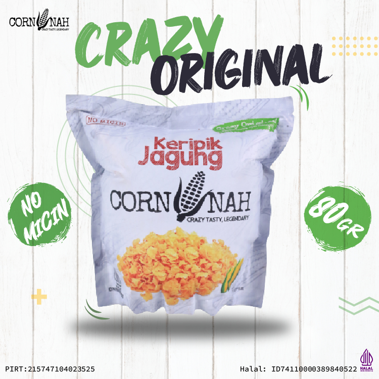 Jual Cornnah - Keripik Jagung Original Asin Gurih Tanpa MSG Premium ...