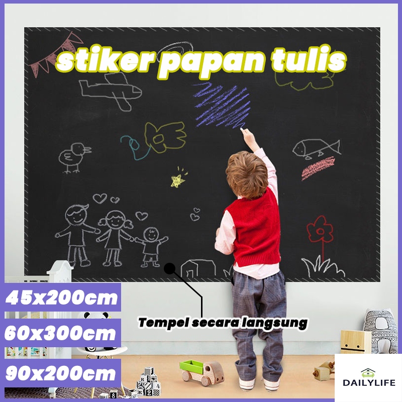 Jual STIKER PAPAN TULIS DIY LEARNING + GRAFFITI BLACKBOARD STIKER | DIY ...