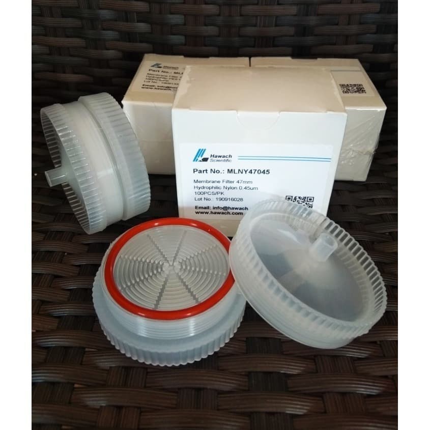Jual Set Nylon Membrane Filter 0.45 Um Plus Plastik Syringe Holder 47 ...