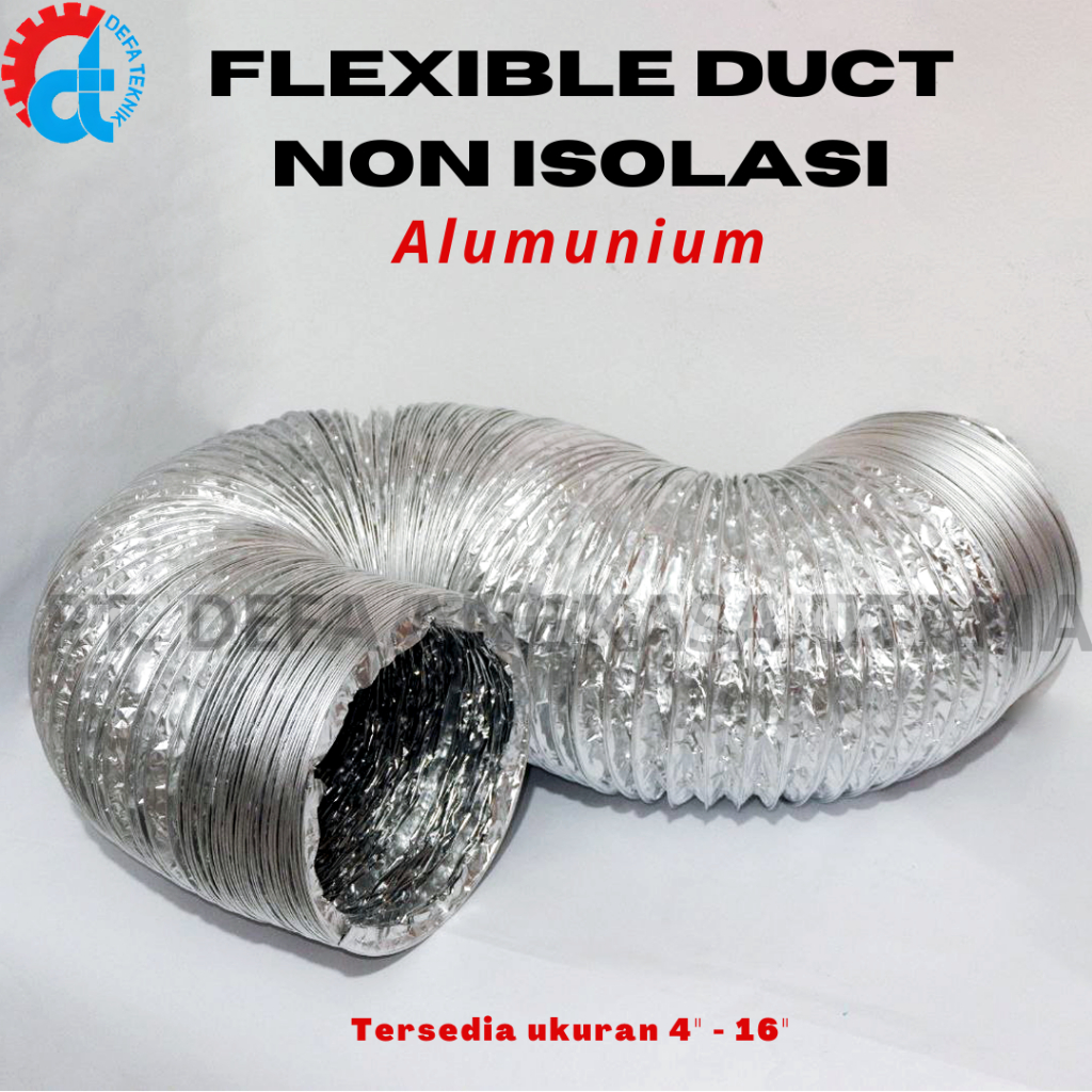 Jual Aluminium Flexible Ducting 16 inch Non Isolasi / Selang Flexibel Duct | Shopee Indonesia