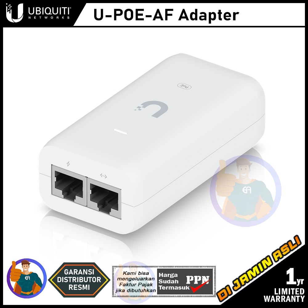 Jual Ubiquiti UniFi Poe Adapter 48V DC 0.32A, U-PoE-af | Shopee Indonesia