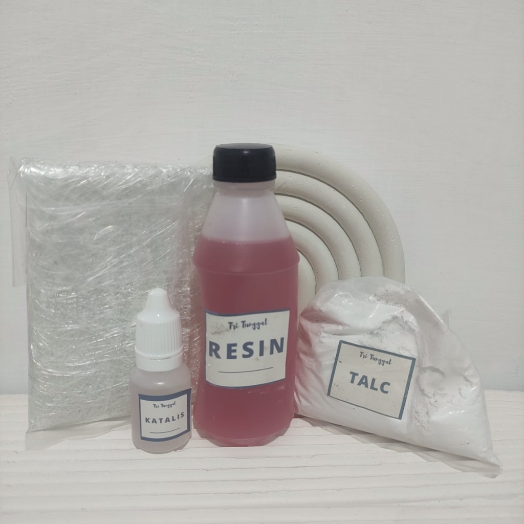 Jual PAKET RESIN POLYESTER MERAH 100gr Paketan Premium Katalis ...