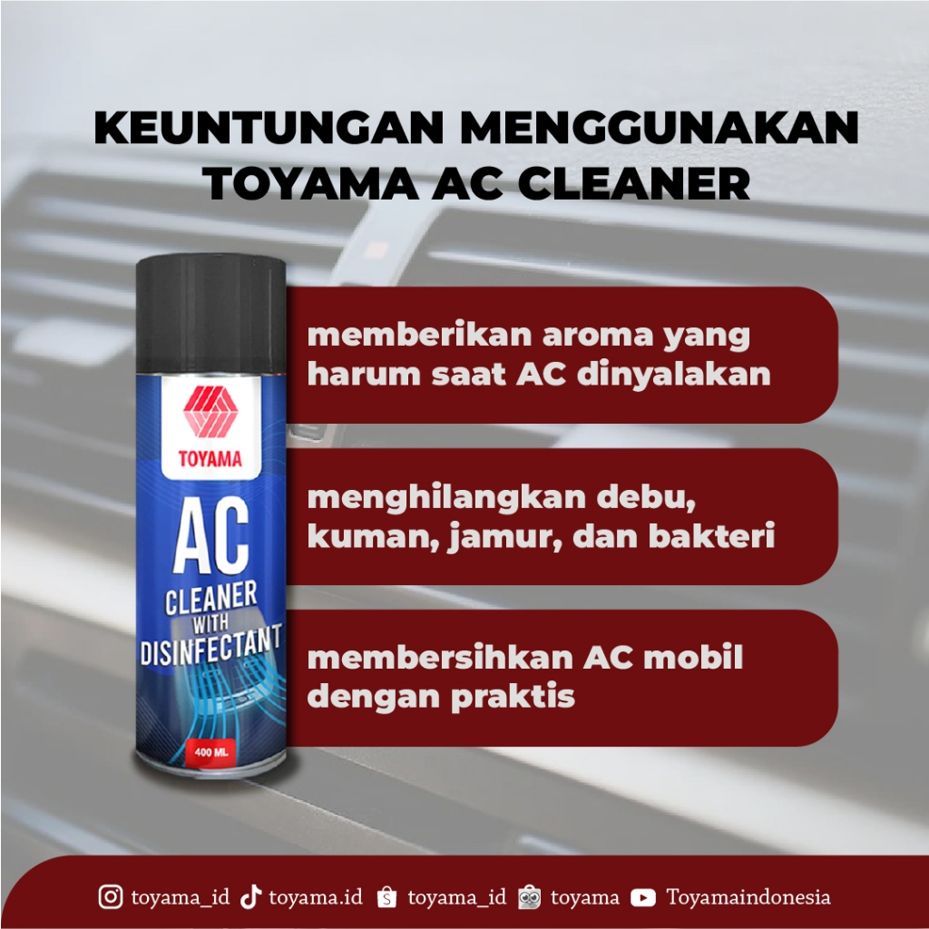 Jual AC Cleaner Toyama Pembersih AC SPLIT RUMAH dan MOBIL | Shopee ...