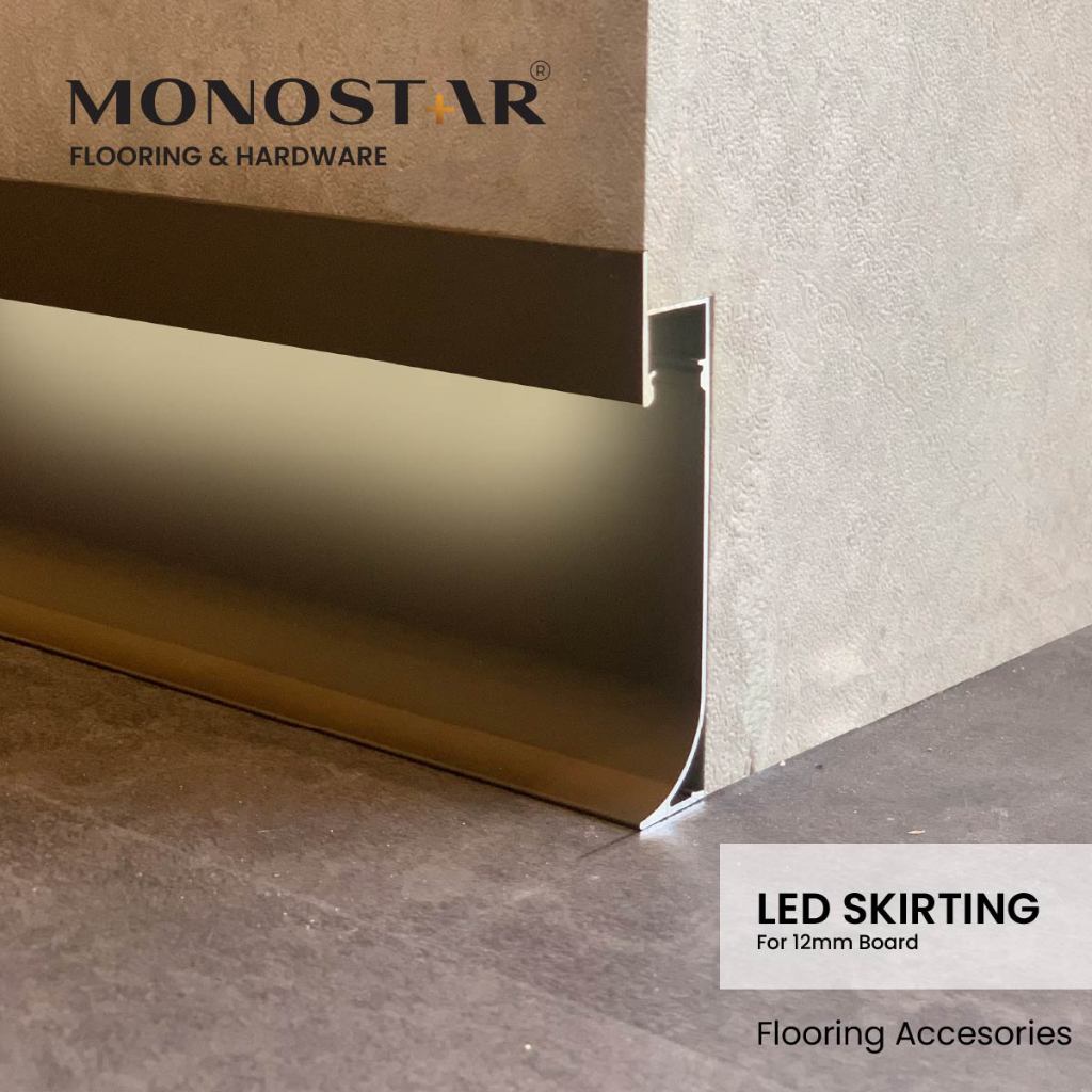 Jual PLINT SKIRTING ALUMUNIUM MONOSTAR – AKSESORIS LIST LANTAI untuk ...