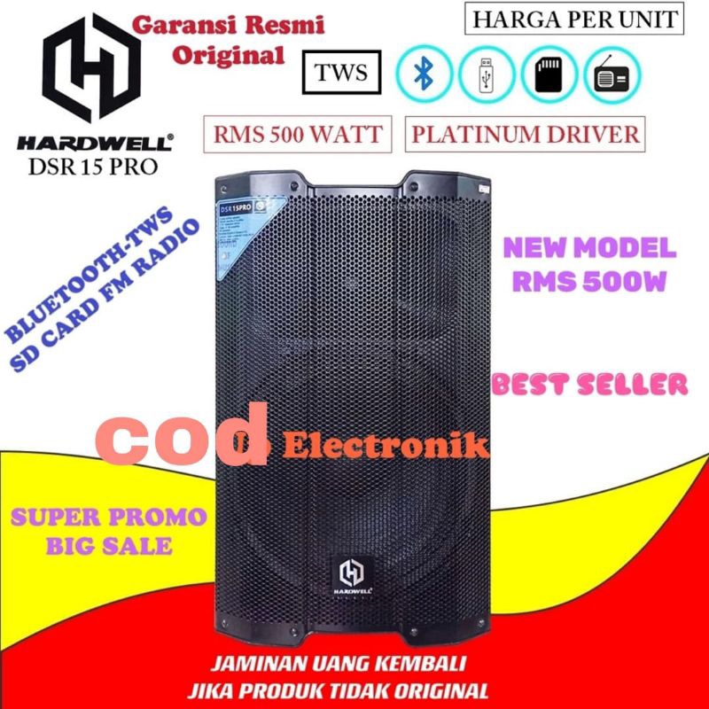 Jual Speaker Aktif Hardwell Dsr 15 Pro Original 15 Inch 1pcs Shopee