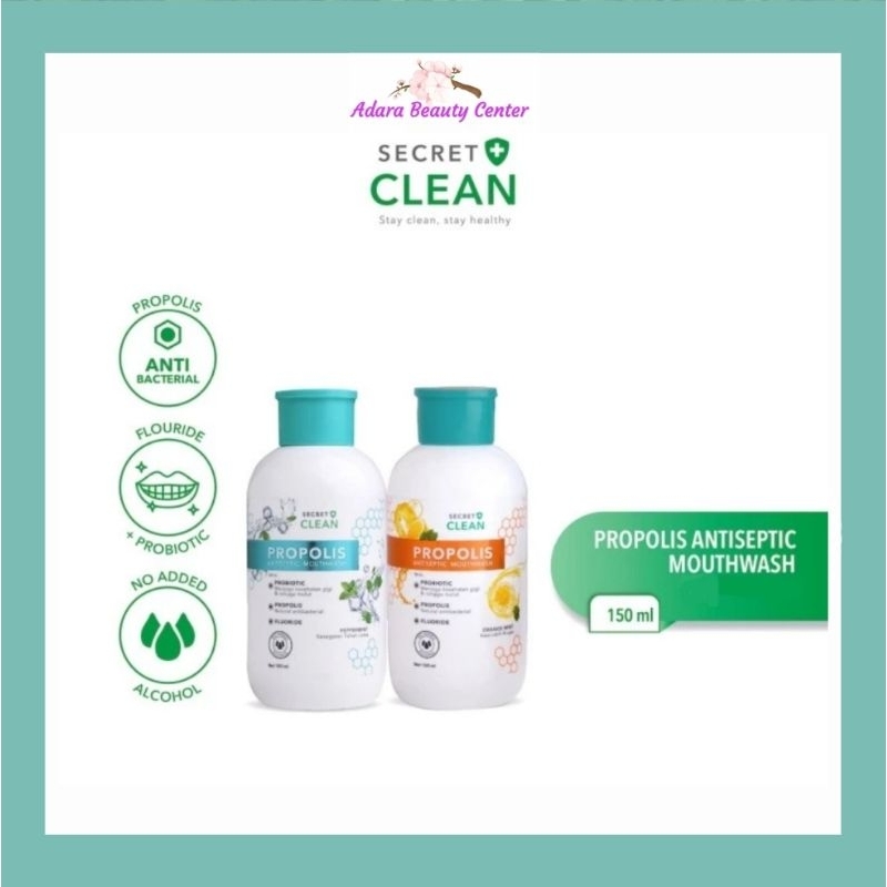 Jual Secret Clean Propolis Antiseptic Mouthwash 150 ml | Shopee Indonesia