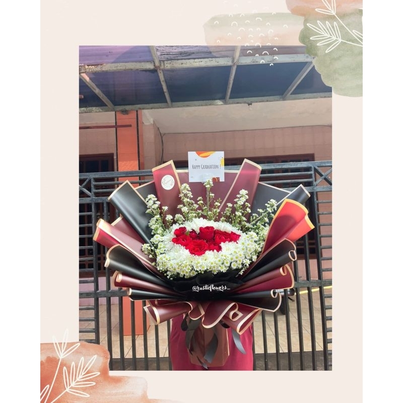 Jual #RF027 Fresh Flowers Big / Bouquet Bunga Asli / Bucket Bunga ...