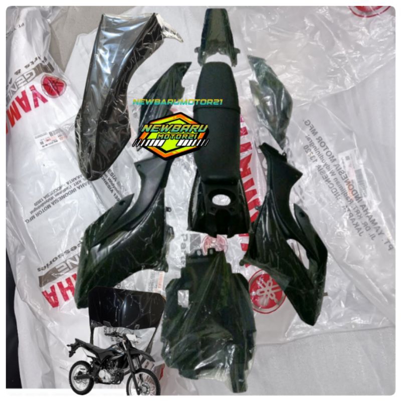Jual Cover Body set yamaha WR 155 WR155 hitam original YGP Asli yamaha ...