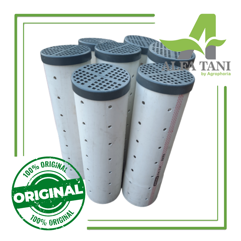 Jual Pipa Resapan Biopori 4inch Panjang 40cm + Tutup Saringan / Pipa ...