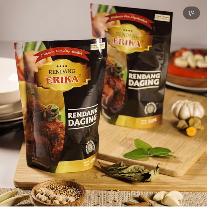 Jual rendang daging sapi erika 200g | Shopee Indonesia