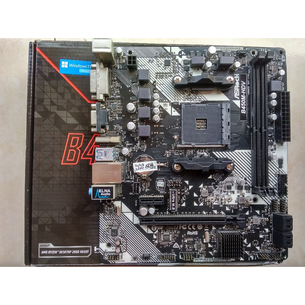 Jual ASRock B450M-HDV (AM4, AMD Promontory B450, DDR4, USB3.1, SATA3 ...