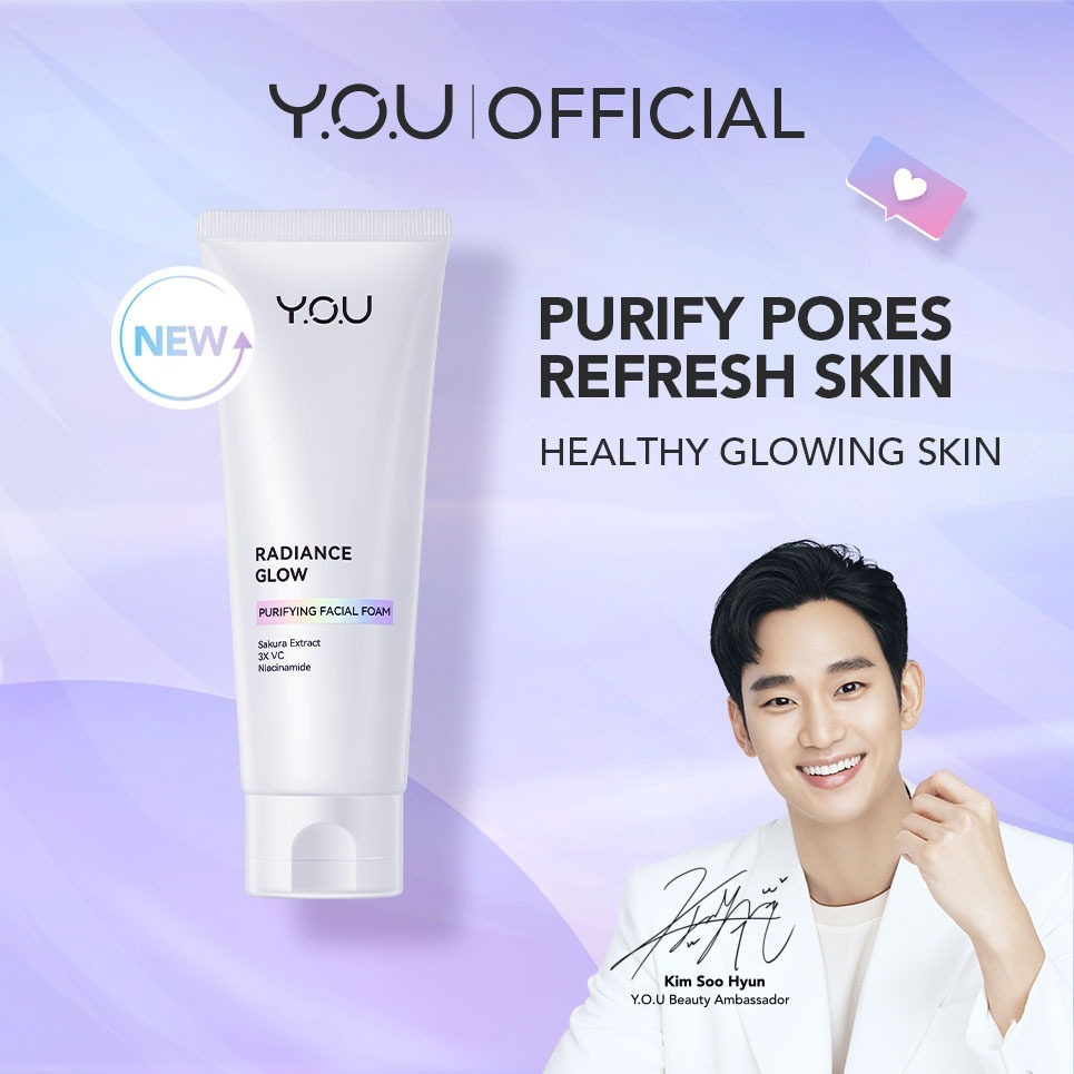 Jual You Radiance Glow Purifying Facial Foam 100g | Shopee Indonesia
