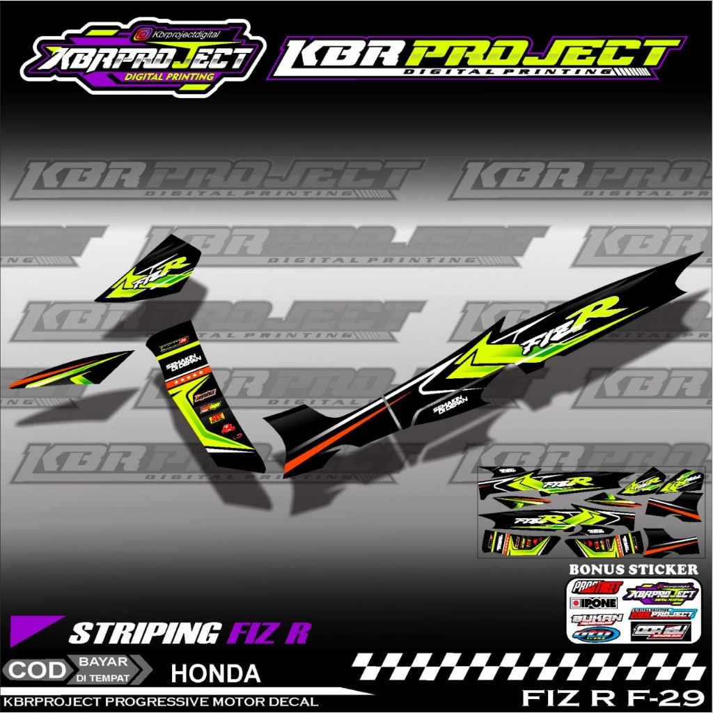 Jual FIZ R STIKER STRIPING PREMIUN MOTOR KEREN LIS VARIASI FIZ R STIKER ...