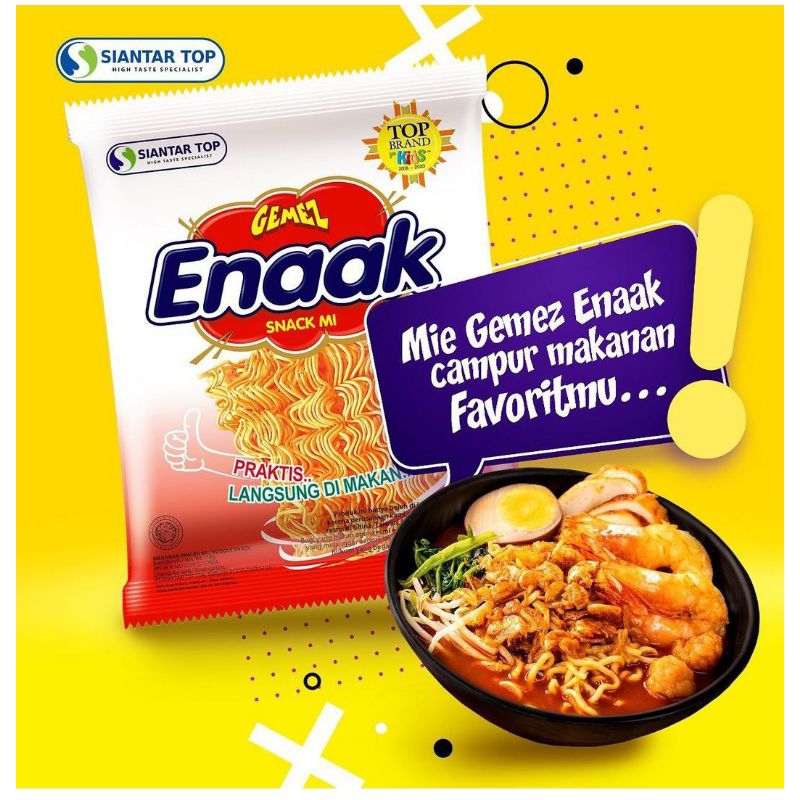 Jual Mie Gemezz Enaak Per Pack (Isi 20) | Shopee Indonesia