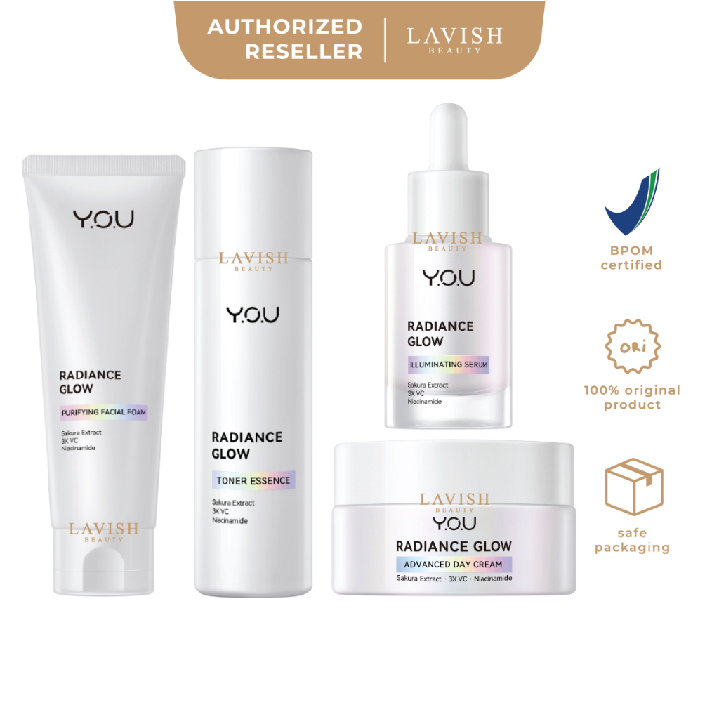 Jual Y.O.U YOU Radiance Glow Purifying Facial Foam // Toner Essence ...