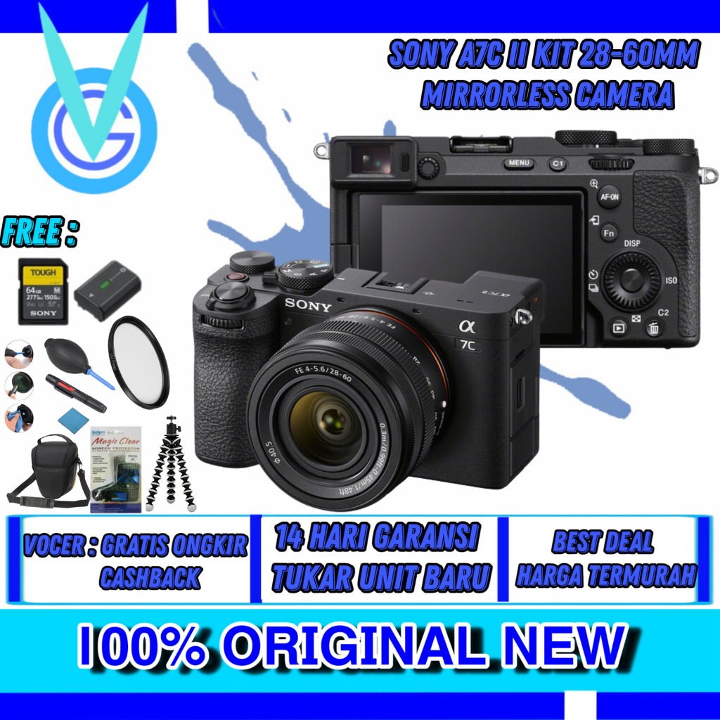 Jual Kamera Sony a7C II Kit 28-60mm Mirrorless Camera | Shopee Indonesia