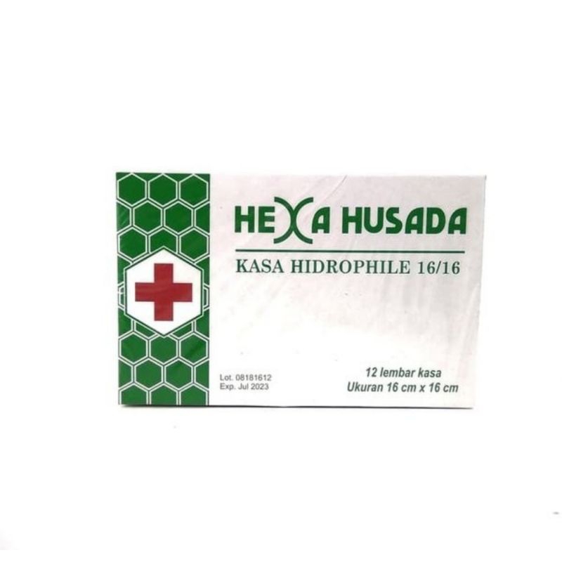 Jual OneMed Kasa Hidrofil 16x16 Hexa Husada Box isi 12pc / Kasa Perban ...