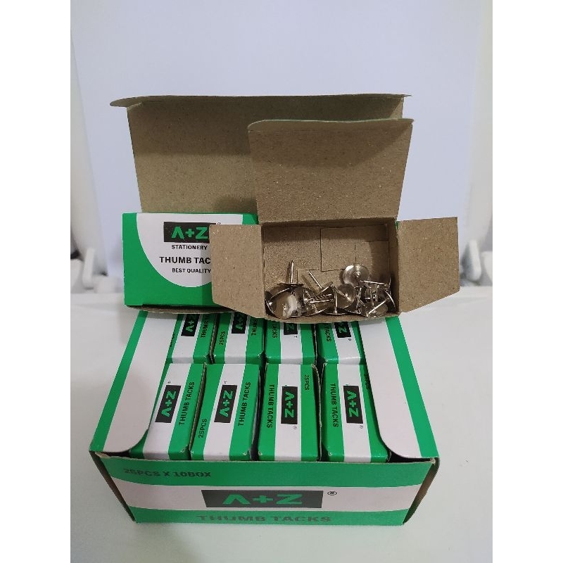Jual Paku Payung Satu Box Besar isi 10 pcs Thumb Tacks | Shopee Indonesia