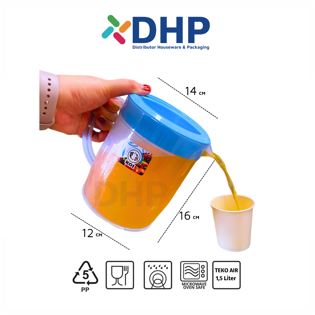 Jual TEKO Plastik 1,5 Liter Mini Bening Ceret Minum Kecil Tebal Water ...