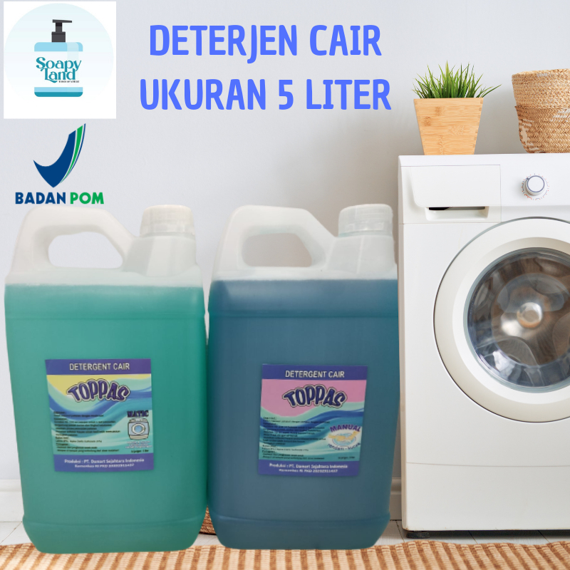 Jual KEMENKES DETERJEN CAIR 5 LITER PREMIUM TOPPAS / LAUNDRY LIQUID | Shopee Indonesia