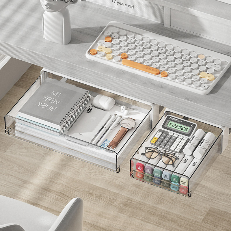 Jual Laci Tempel Bawah Meja Laci Mini Serbaguna Storage Box Kotak ...