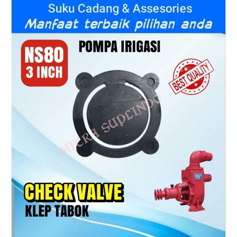 Jual NS80 Check Valve/Klep tabok mesin pompa irigasi 3 Inch | Shopee ...