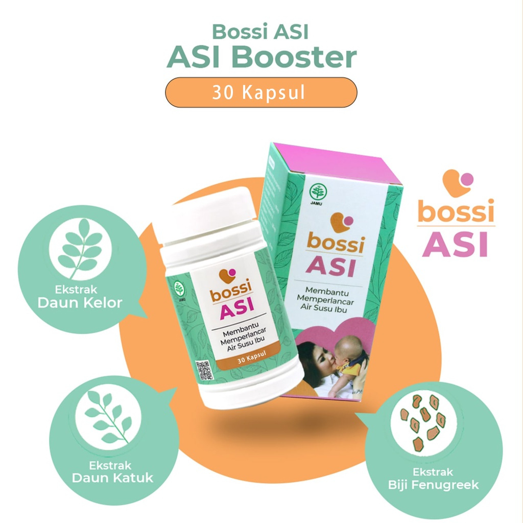 Jual Bossi ASI Booster 30 Kapsul / Asi Booster Pelancar Asi | Shopee ...