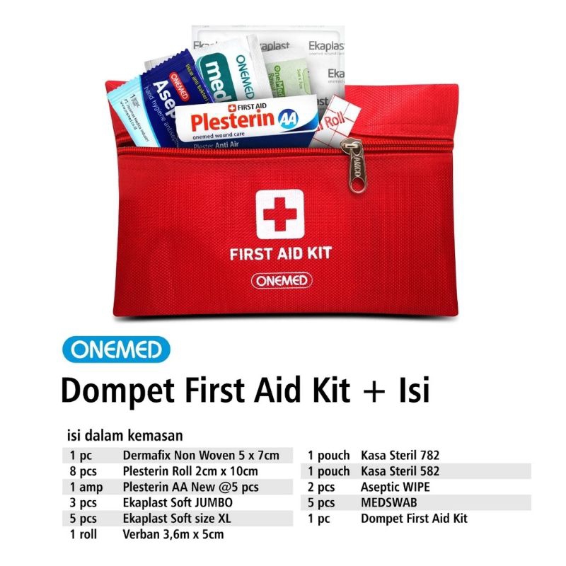 Jual Dompet Pouch P3K Mini Traveling + Isi Onemed First Aid Kit ...