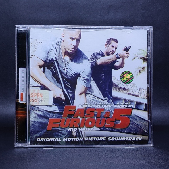 Jual CD OST FAST & FURIOUS 5 BRIAN TYLER DON OMAR CARLINHOS BROWN ...