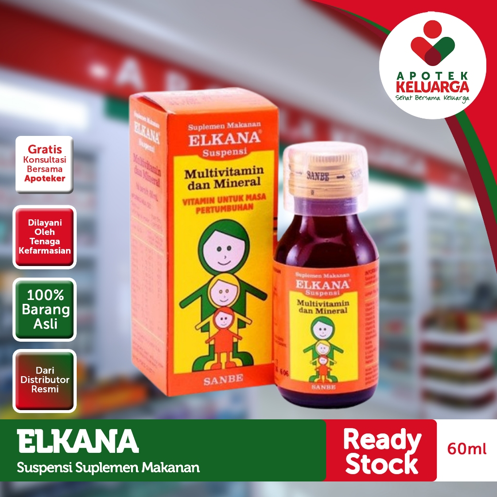 Jual ELKANA SYR 60 ML #MULTIVITAMIN MINERAL | Shopee Indonesia