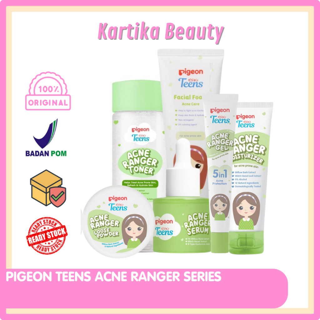 Jual PIGEON TEENS ACNE RANGER SERIES : ACNE FACIAL FOAM | MOISTURIZER ...