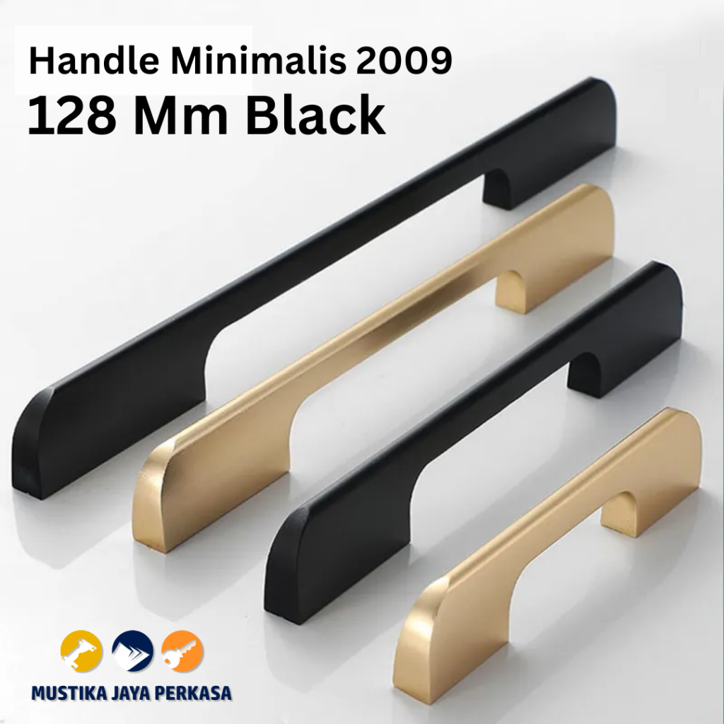 Jual Handle Laci Minimalis 2009 Black 128 Mm Tarikan Drawer Lemari Laci ...