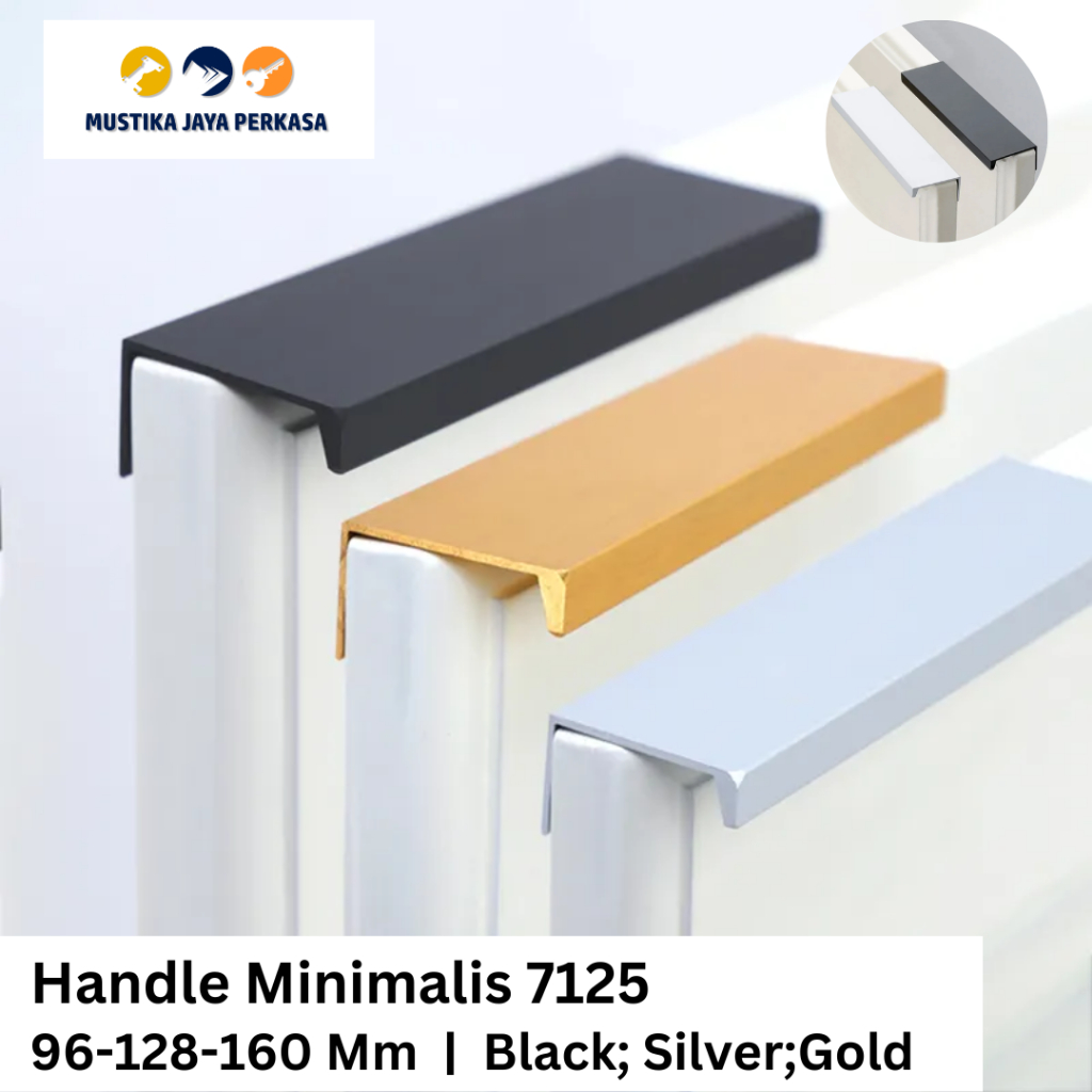 Jual Handle Minimalis 7125 Tarikan Hidden Belakang Pintu Lemari Tarik ...