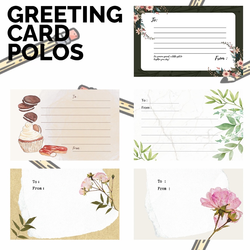 Jual Greeting Card BLANK Polos / Gift Card Kartu Polosan Kosong ...