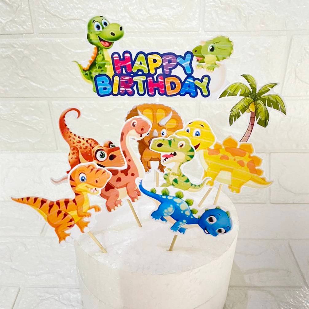 Jual Topper Ulang Tahun Dinosaurus / Topper Cake Dino | Shopee Indonesia