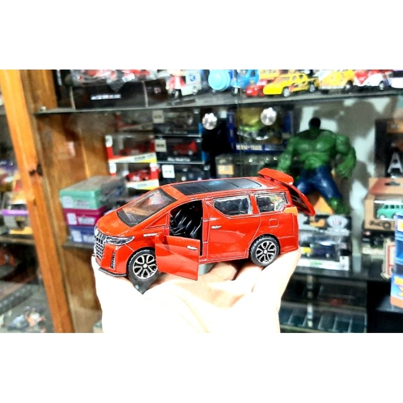 Jual Miniatur mobil toyota alphard merah | Shopee Indonesia