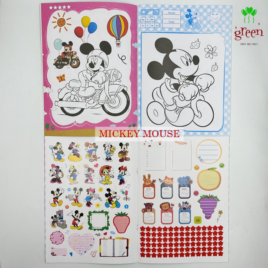 Jual Buku mewarnai 24 halaman Buku mewarnai anak buku sticker Coloring ...