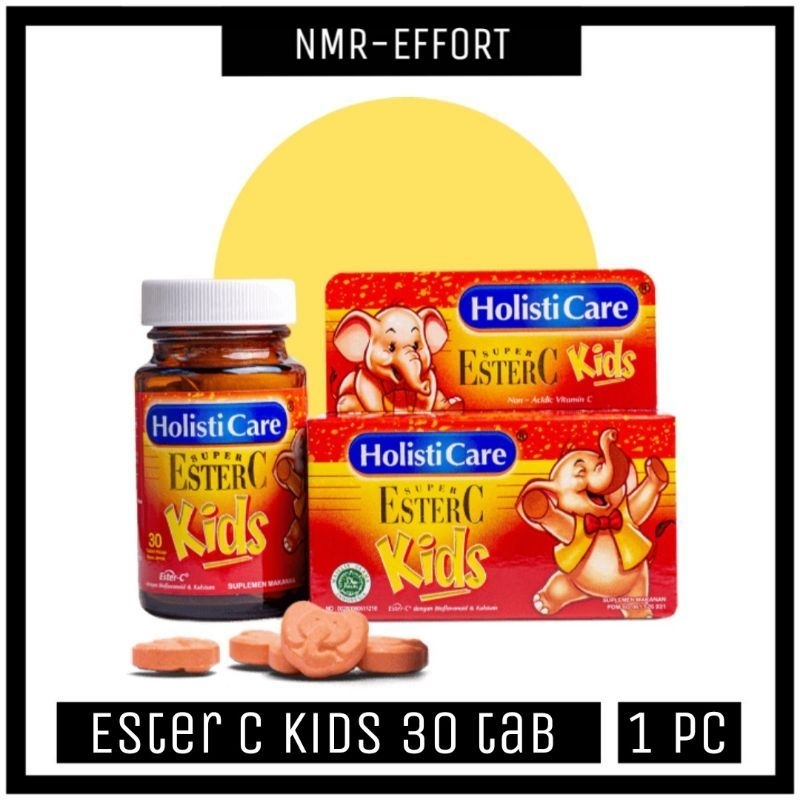 Jual Holisticare Ester C KIDS Botol 30 Tablet Vitamin C Untuk Anak ...
