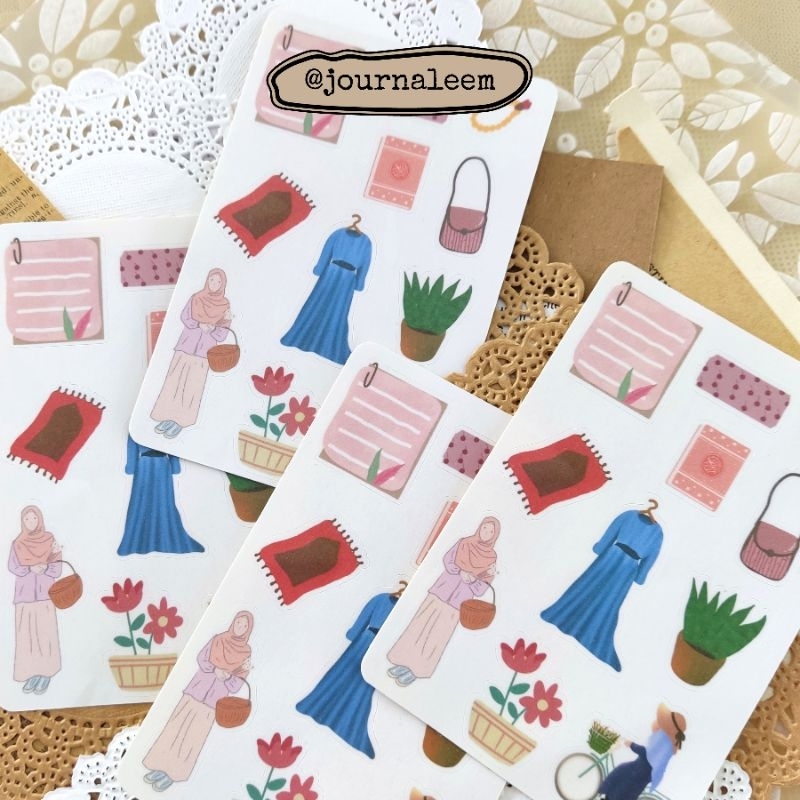 Jual [Journaleem] Sticker Sheet Islam Hijab Deco Jurnal Quran ...