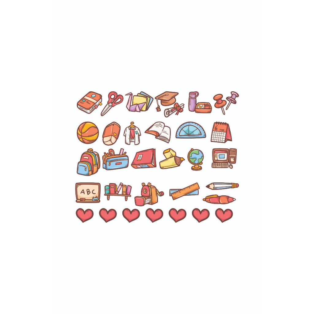 Jual Sticker Anak-anak / Sticker Vinnyl / DIY / Sticker Tema Sekolah ...