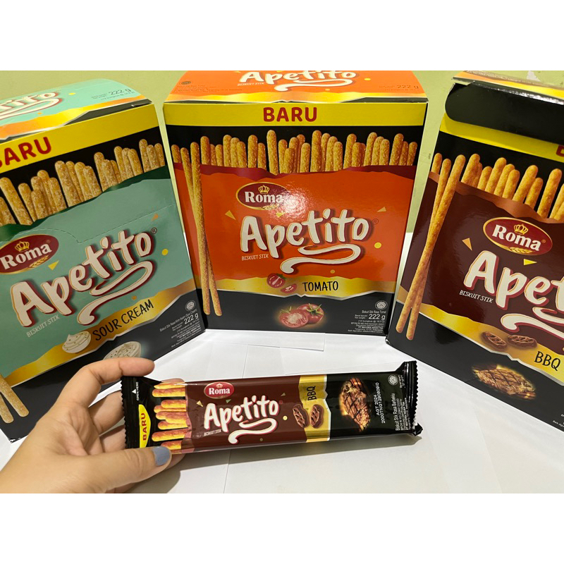 Jual Roma Biskuit Apetito Perpak isi 18gram x 10 Pcs | Shopee Indonesia