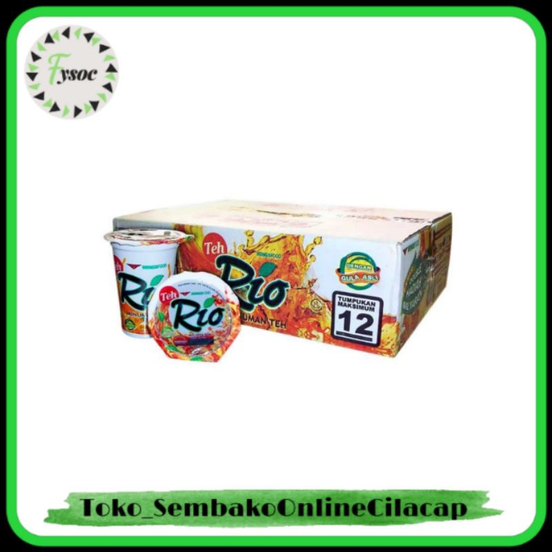 Jual TEH RIO CUP 180ML MINUMAN GELAS PER DUS ( ISI 24 PCS ) | Shopee ...