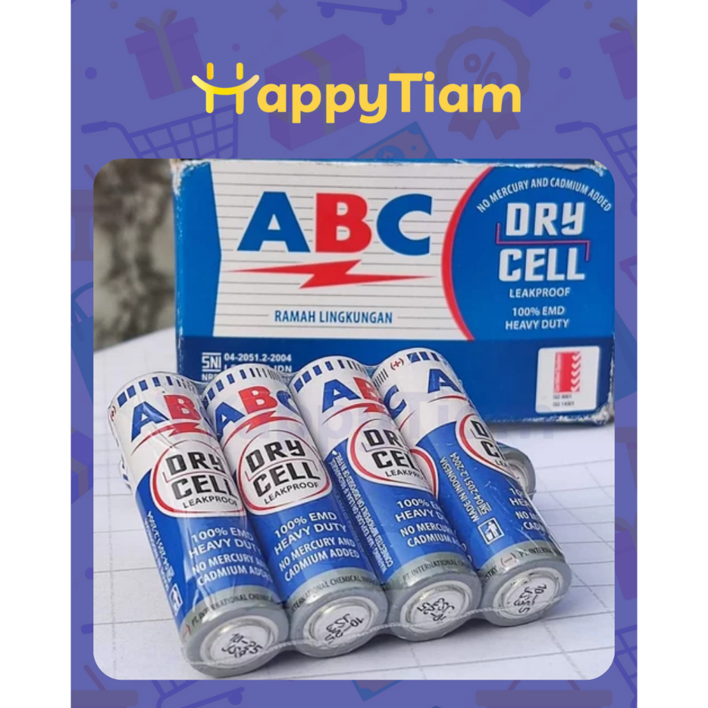 Jual BATERAI ABC BIRU AA BATTERY A2 PER PCS BATU BATERE SATUAN DRY CELL ...