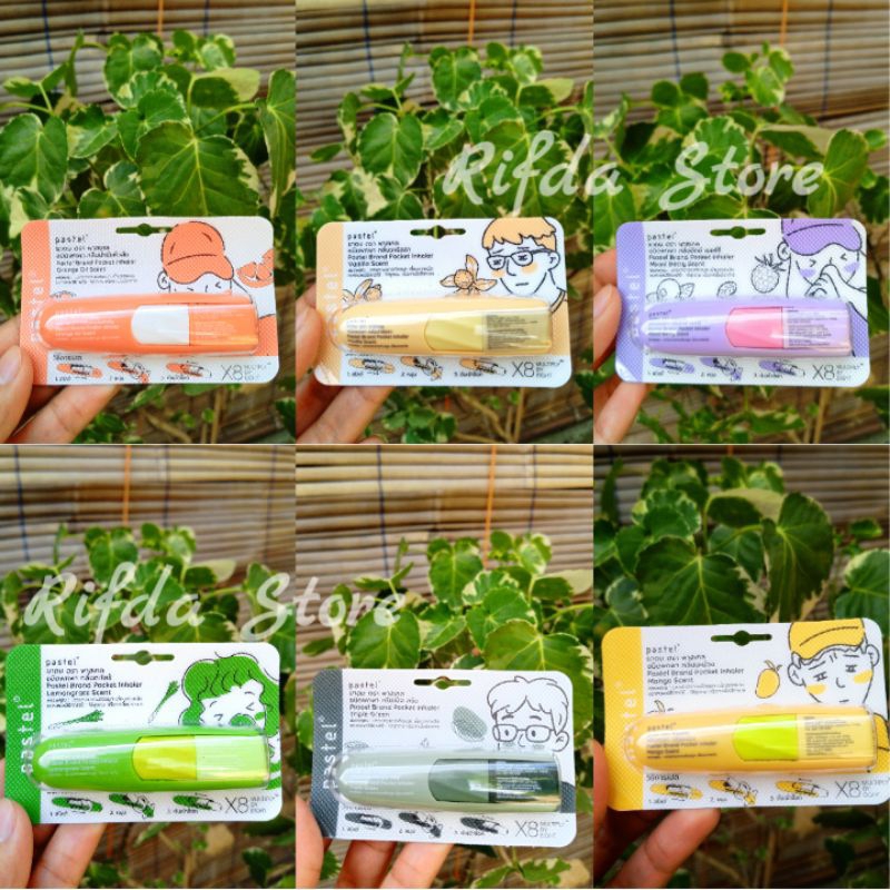 Jual INHALER PASTEL FRUITY (MANGO, LEMONGRASS,ORANGE,VANILLA,MIXED ...