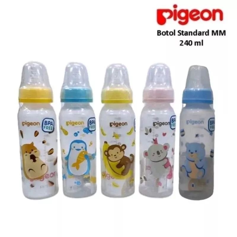 Jual Botol Susu Pigeon DOT Ulir Peristaltic BPA Free PP 240 Ml | Shopee Indonesia